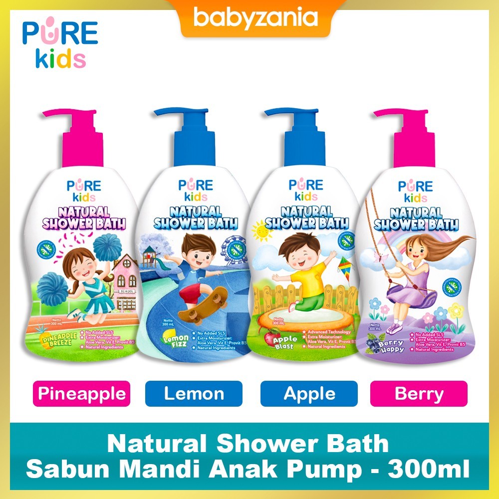 Jual Pure Kids Natural Shower Bath Sabun Mandi Anak Pump - 300 ml ...