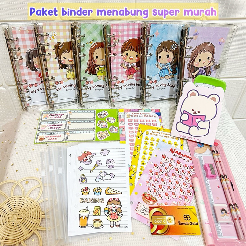 Jual Paket Binder Nabung Super Murah, Lengkap (SM3) | Shopee Indonesia