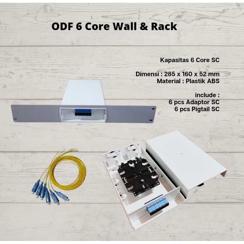 Jual OTB wall / rack 6 core sc lengkap | Shopee Indonesia