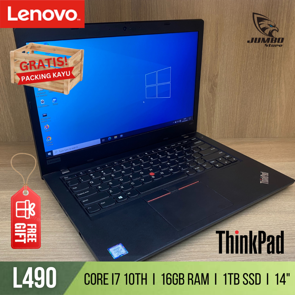 Jual Laptop Lenovo Thinkpad L490 Core i7 8th Gen 16GB RAM 1TB SSD Display 14 FHD Touch Screen ...