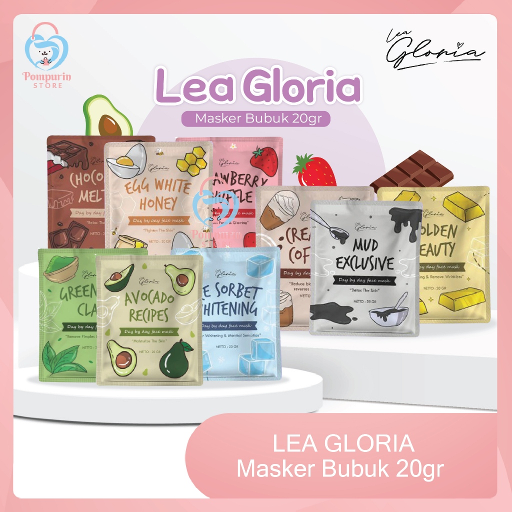 Jual LEA GLORIA Masker Bubuk 20gr - Masker Wajah By Lea Gloria | Shopee Indonesia