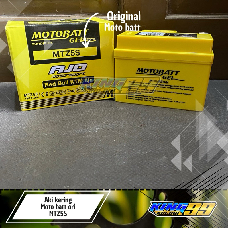 Jual aki kering motor beat mtz5s motobatt asli | Shopee Indonesia