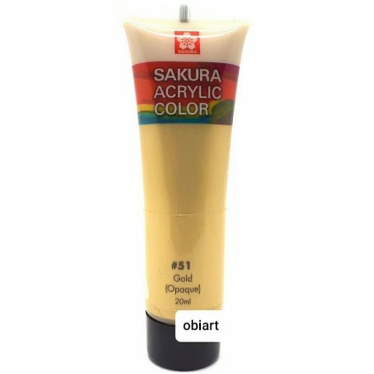 Jual Sakura Acrylic Color 20 ml Gold | Shopee Indonesia