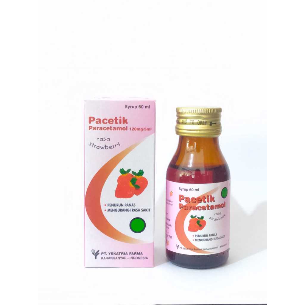 Jual Pacetik Paracetamol 120mg/5ml Rasa Strawberry | Obat Penurun Panas ...