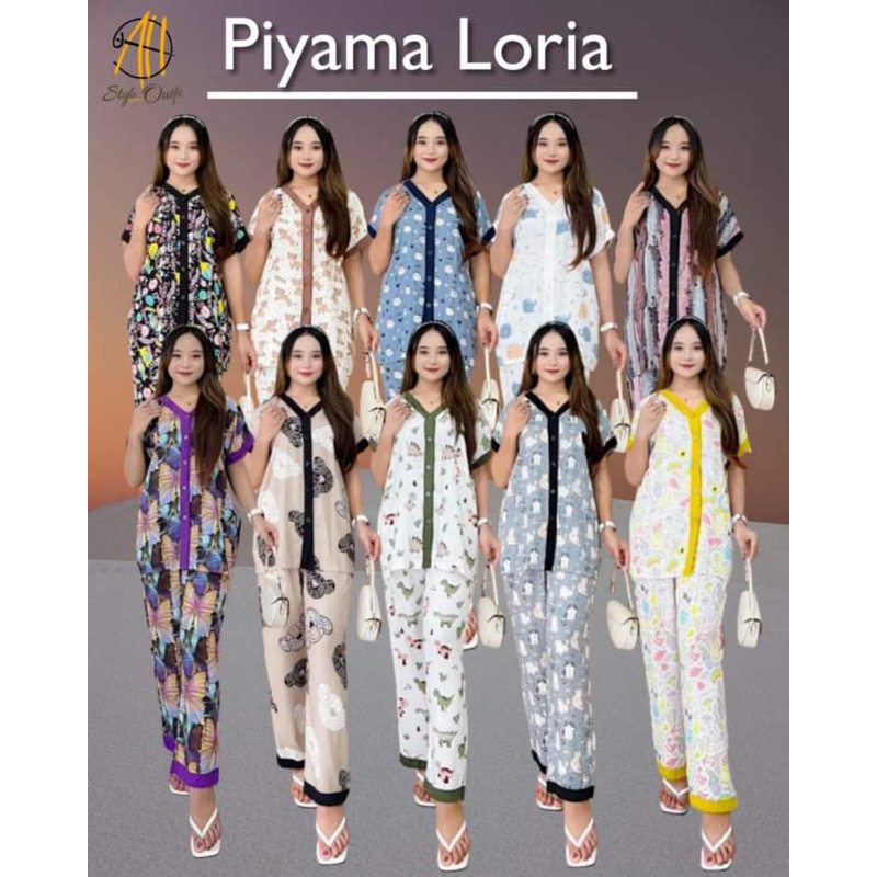 Jual Piyama Loria by AH Outfit | Shopee Indonesia