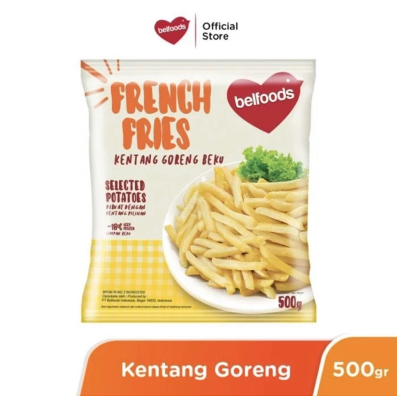 Jual Belfoods Kentang Goreng 500gr | Shopee Indonesia