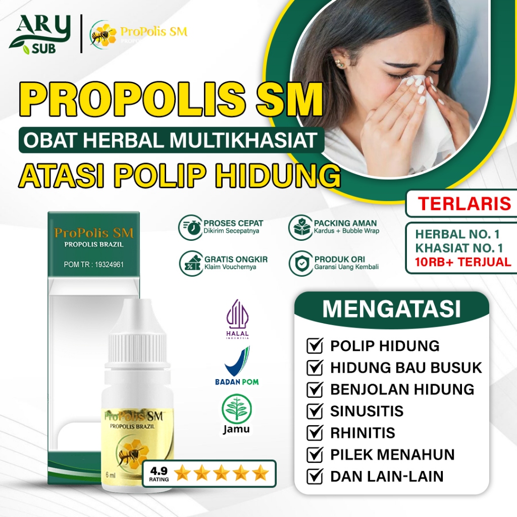 Jual Obat Polip Hidung, Sinusitis, Hidung Bau Busuk, Benjolan Di Dalam ...