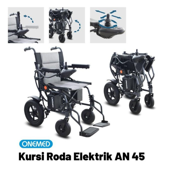 Jual ONEMED Kursi Roda Electric AN 45 / Kursi Roda Elektrik | Shopee ...
