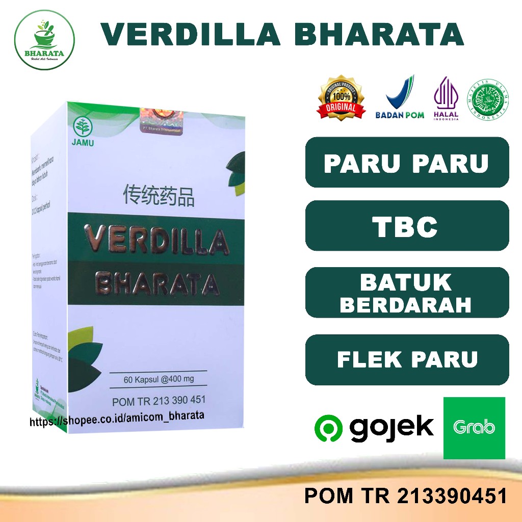 Jual Verdilla Bharata Obat Paru Paru TBC Batuk Berdarah Herbal Asli ...