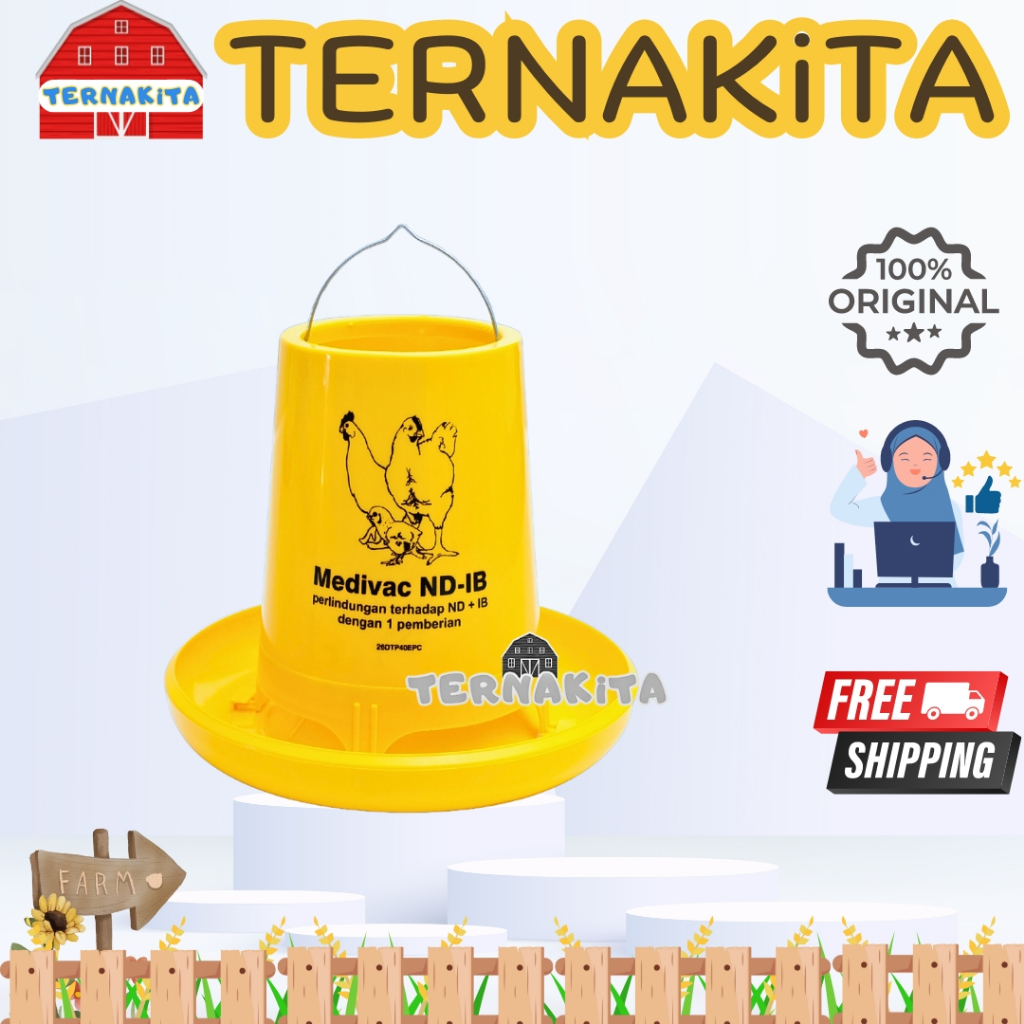Jual TEMPAT MAKAN AYAM RANSUM MEDION 1 Kg - Wadah Pakan Ayam Otomatis ...
