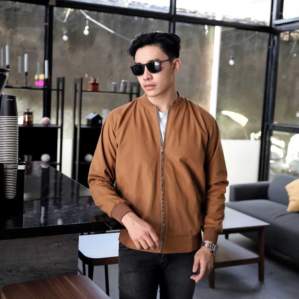 Jual Jaket Bomber Pria Bahan Canvas Bomber Pria Best Seller | Shopee ...