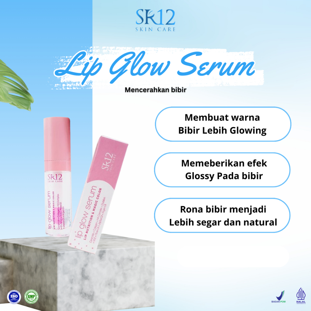 Jual LIPSTIK LIP GLOW SERUM SR12 Melembabkan Bibir Cerah Merona Warna Tahan Lama dan Efek Glossy ...