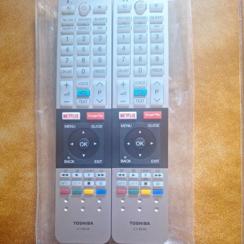 Jual REMOT REMOTE TV TOSHIBA ANDROID ORIGINAL ASLI CT-8536 | Shopee Indonesia