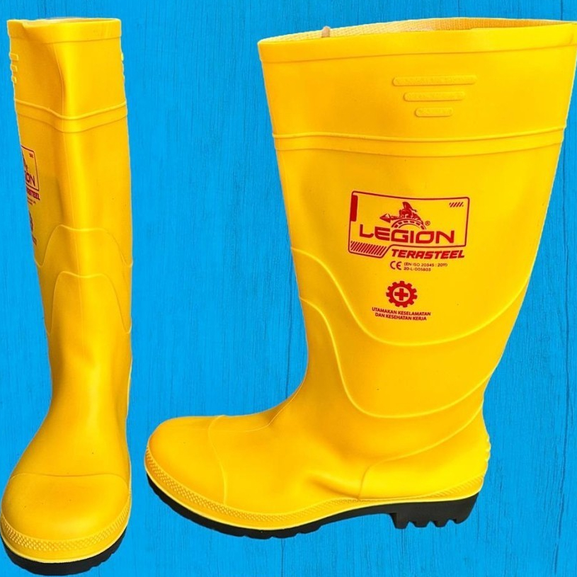 Jual Sepatu Boot Safety shoes PVC Kuning but septi Proyek original ...