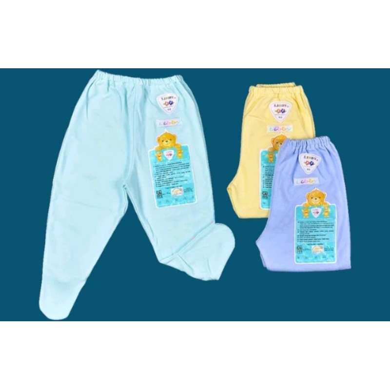 Jual LIBBY Celana Panjang Tutup Kaki polos Warna 0-3 & 3-6 Bulan ...