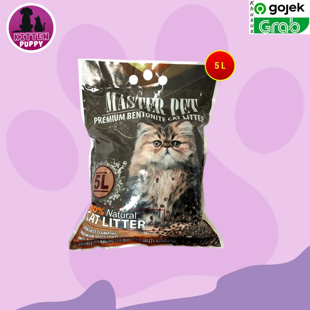 Jual GOSEND Pasir Kucing wangi Gumpal Clumping Master 5Litter | Shopee ...