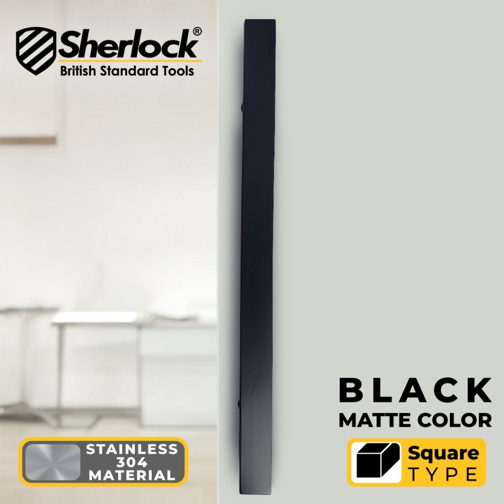 Jual Door Pull Handle Gagang Pintu Tarik SS 304 Black Matte 60 cm ...