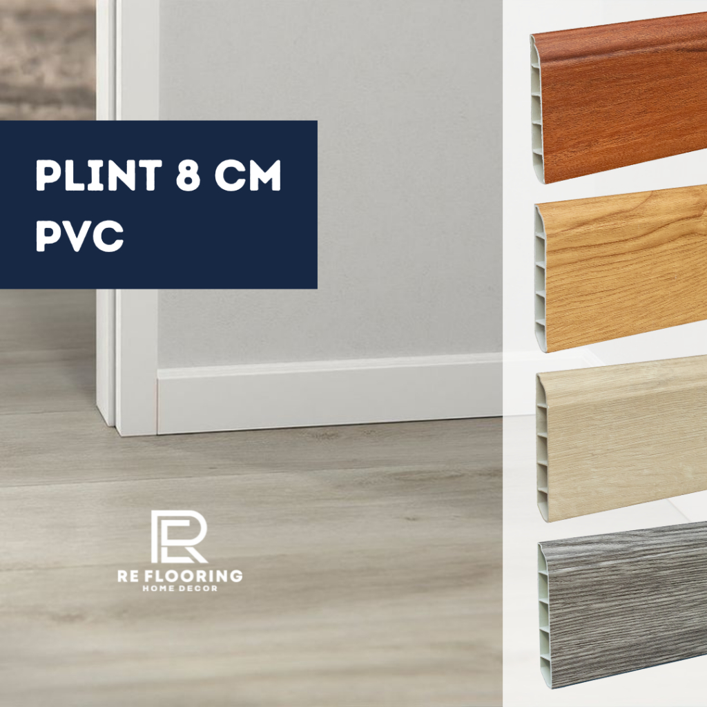Jual Plint 8 Cm PVC - List Flooring / Skirting Lantai Vinyl SPC | Shopee Indonesia