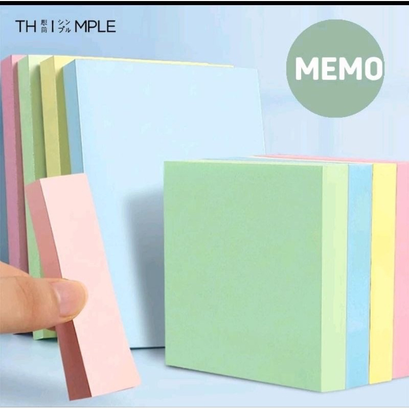 Jual sticky note polos penanda halaman pengingat memo kertas notes ...