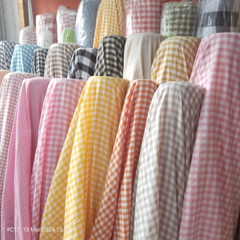 Jual HARGA/1 M | KAIN POLYESTER / KAIN KOTAK ABADI / KAIN KOTAK BALI ...