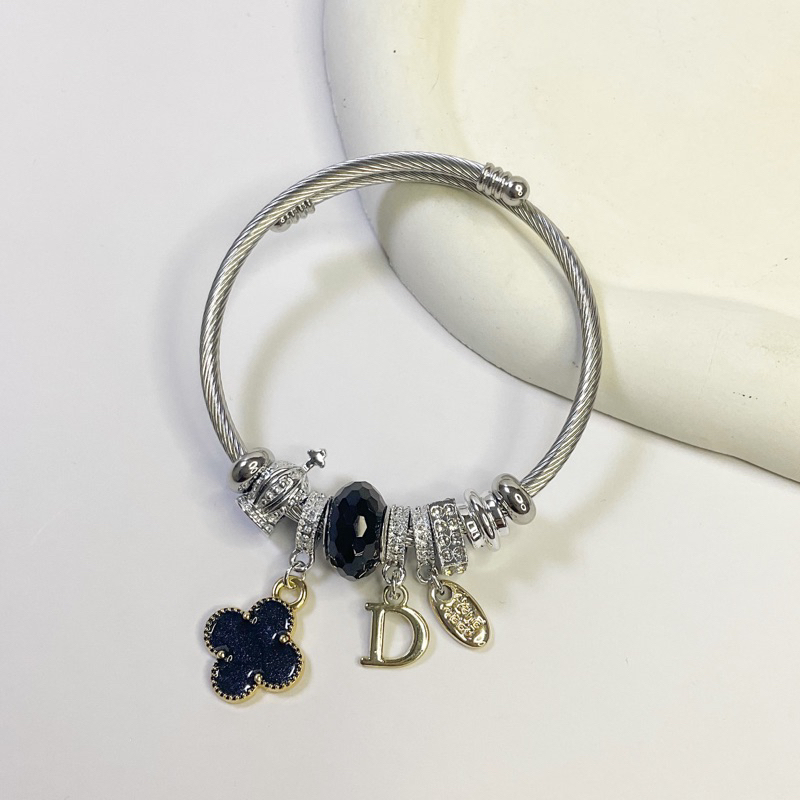 Jual Premium Gelang Pandora Charms Bracelet Serut Titanium Asli Wanita ...