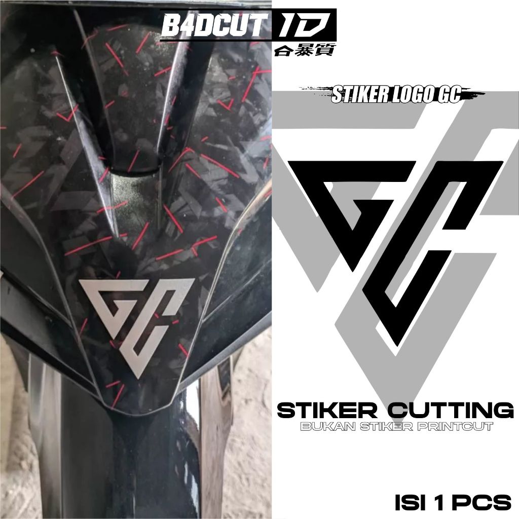 Jual Stiker Motor Keren GC Logo Cutting Aksesoris Motor Matic Keren ...