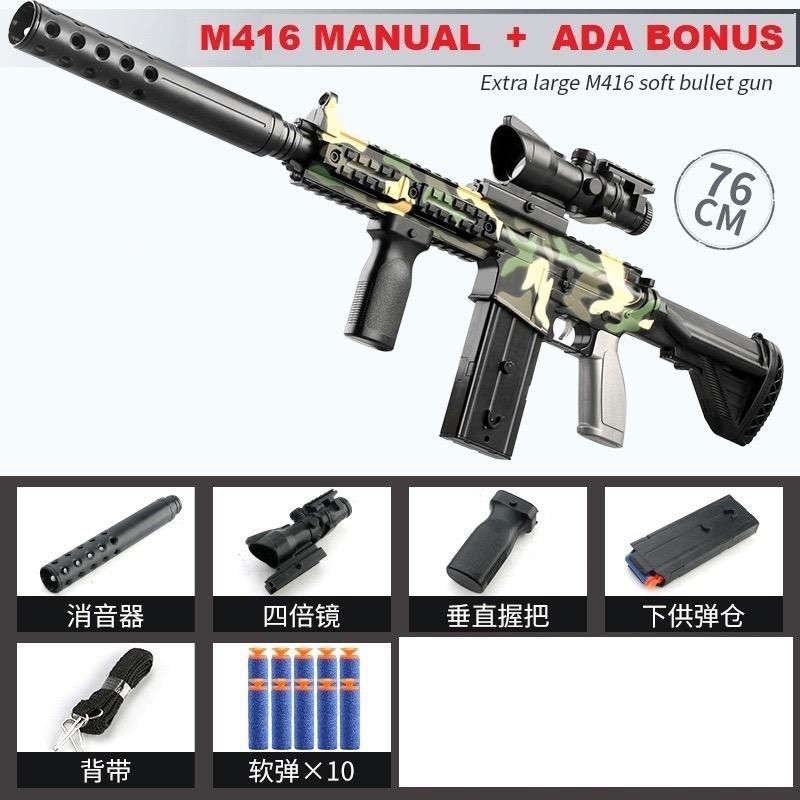 Jual MAINAN ANAK PERAN COSPLAY GAME MANUAL M416 TEMBAK BUSA NERF / PAKAI BUSA SHOT BATTLE TOY ...