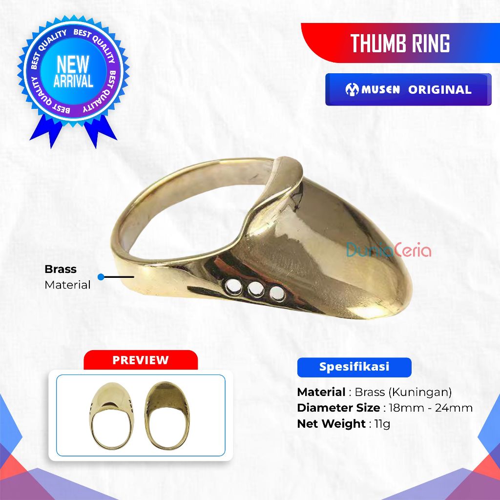 Jual Musen Thumb Ring Pelindung Jempol Traditional Bow | Shopee Indonesia