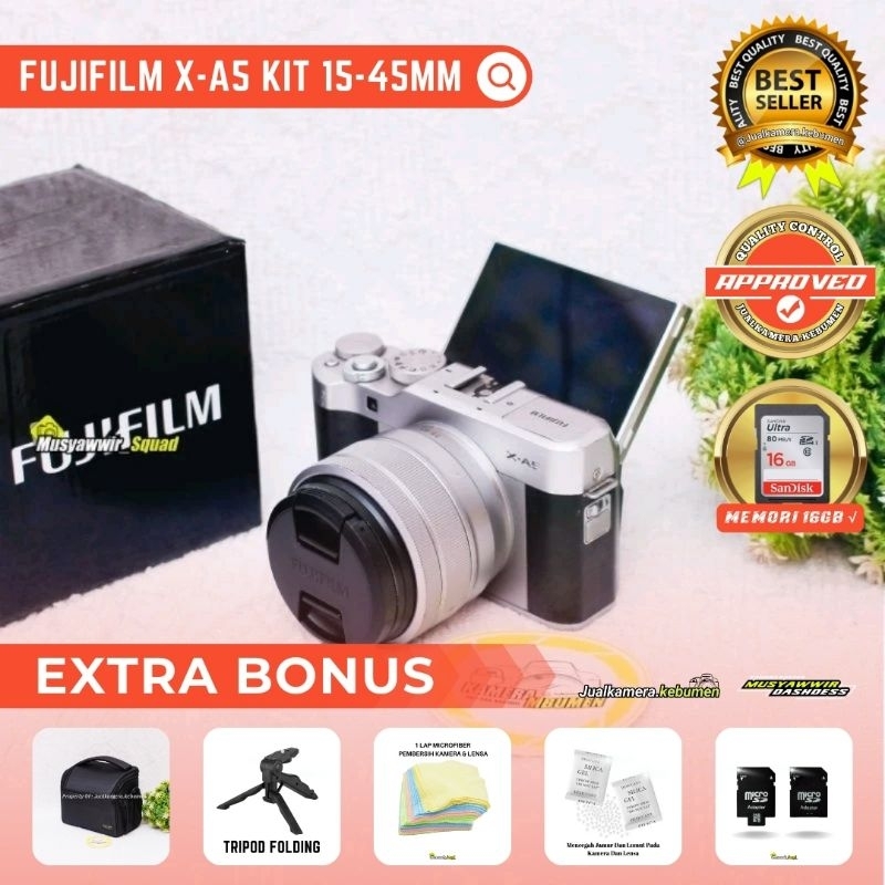 Jual FUJIFILM X-A5 / FUJIFILM XA5 KIT 15-45MM OIS PZ WIFI / FUJIFILM XA5 15 45MM | Shopee Indonesia