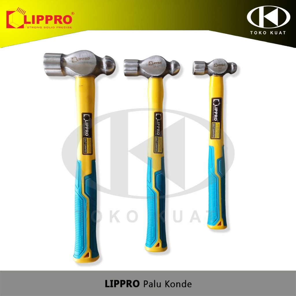 Jual Palu Konde LIPPRO Ball Pen Hammer NEW Gagang Karet Fiber | Shopee ...