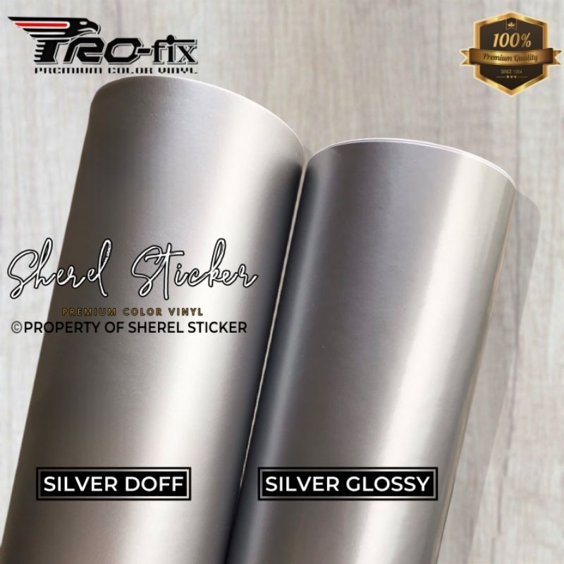Jual sticker skotlet silver grey dop matte glossy scotlite profix vinyl ...