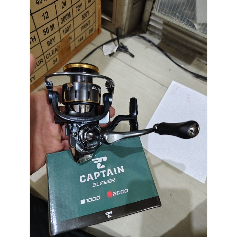 Jual reel pancing captain slayer 1000 2000 3000 power handel | Shopee ...