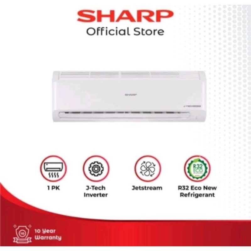 Jual AC 1 PK Inverter SHARP AH-X10BEY Series J-Tech Inverter | Shopee ...