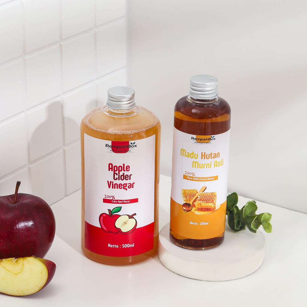 Jual Rempah Box Paket 2in1 Cuka Apel Apple Cider With Mother 500 ml ...