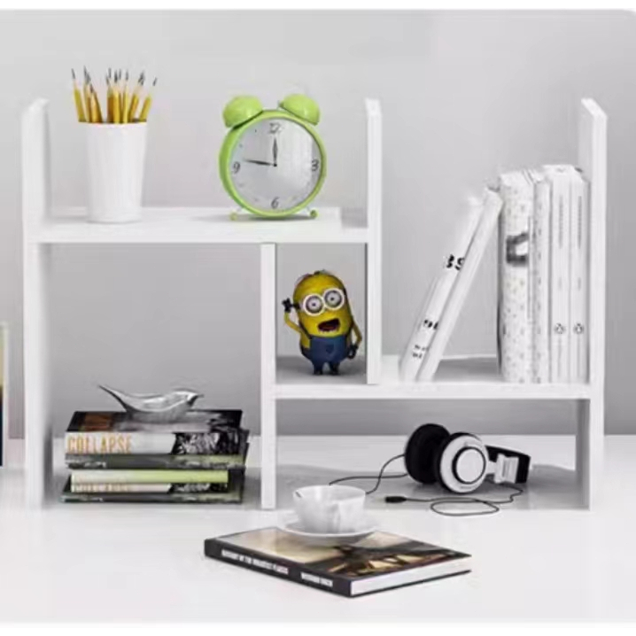 Jual Jutastore Rak Buku Meja Rak Buku Kayu Lemari Portable Susun ...
