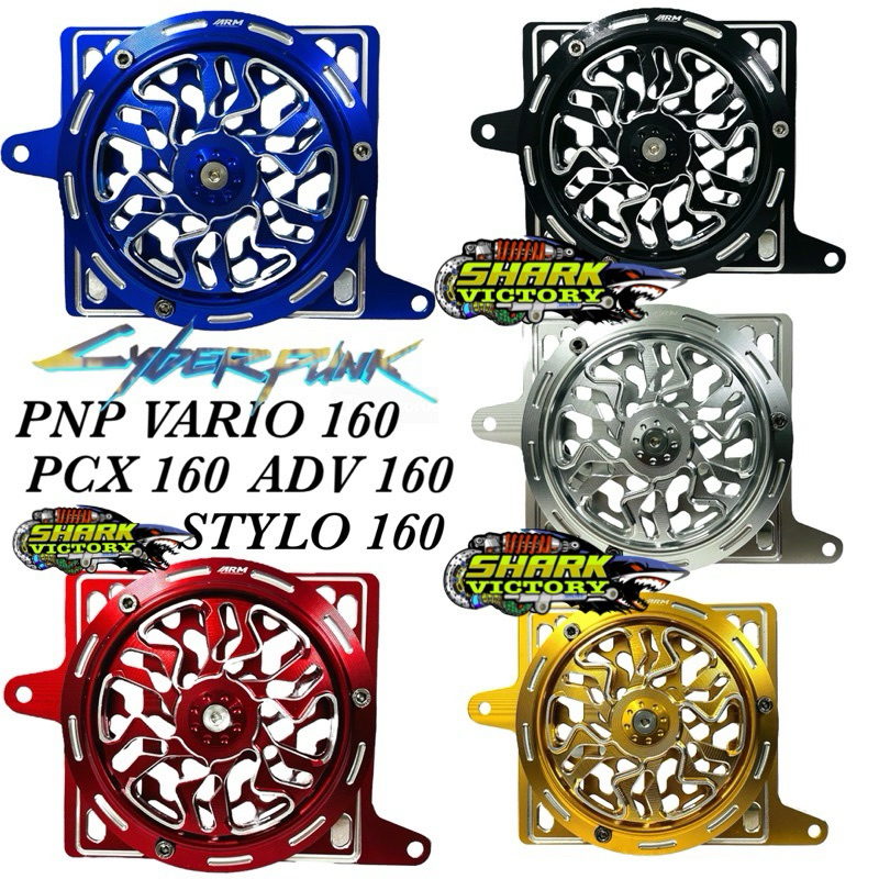 Jual Cover Spinner Radiator FULL CNC cyberpunk PNP STYLO 160, VARIO 160 ...