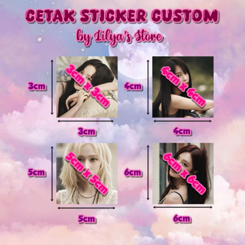 Jual CEK DESKRIPSI ️OPEN ORDER ️ CETAK STICKER / STIKER DECO CUSTOM ...