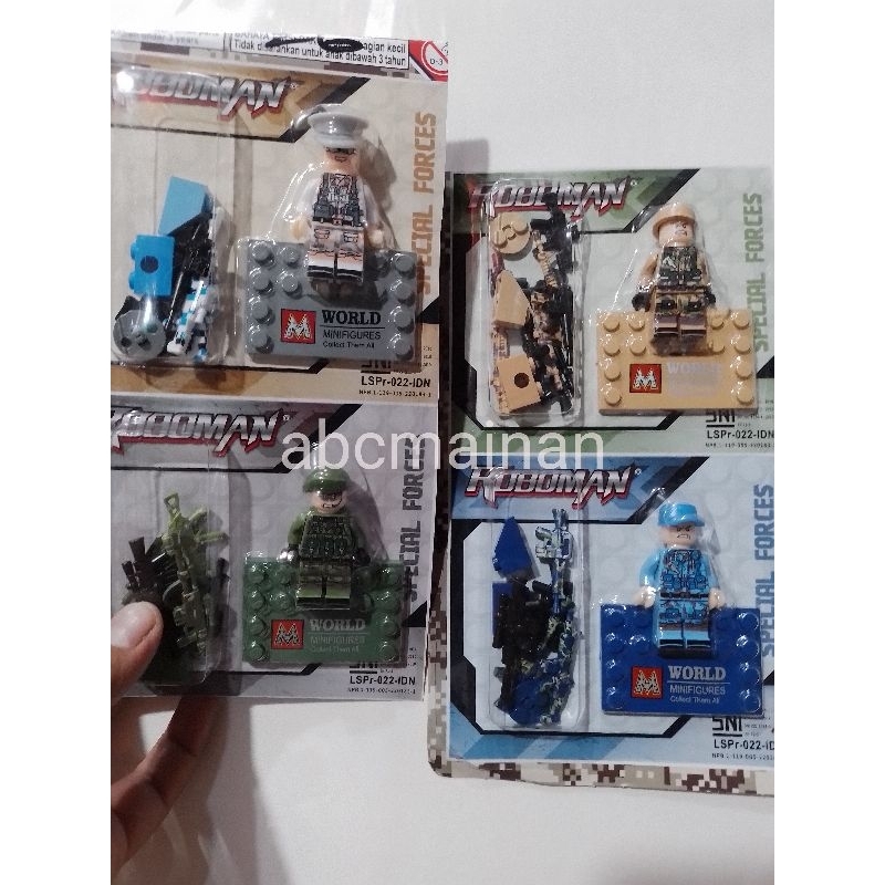 Jual 4 PCS ROBOMAN TENTARA WARNA | Shopee Indonesia