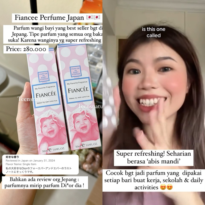 Jual Fiancee Perfume Baby JAPAN | Shopee Indonesia