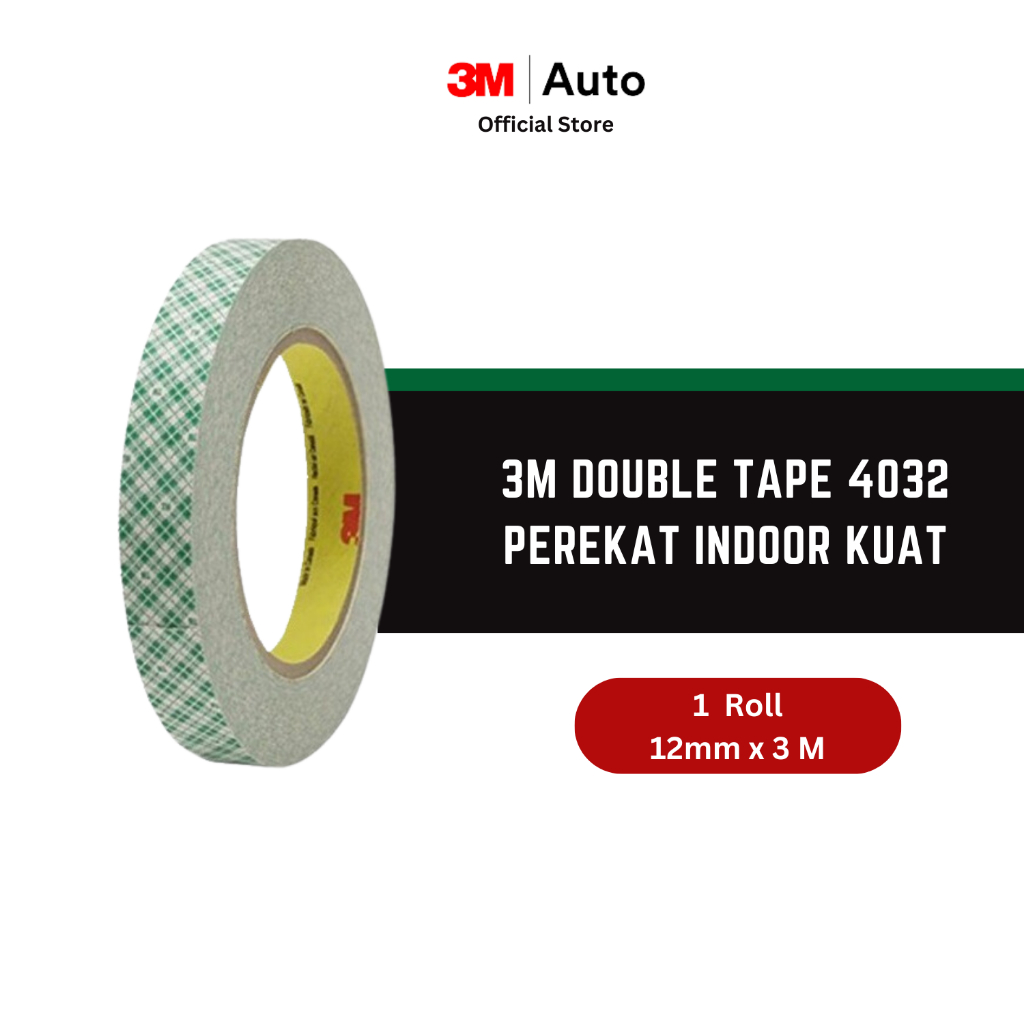 Jual 3M Scotch Double Tape 4032 Mounting Tape Urethane Foam Tape 12mm x 3m | Shopee Indonesia