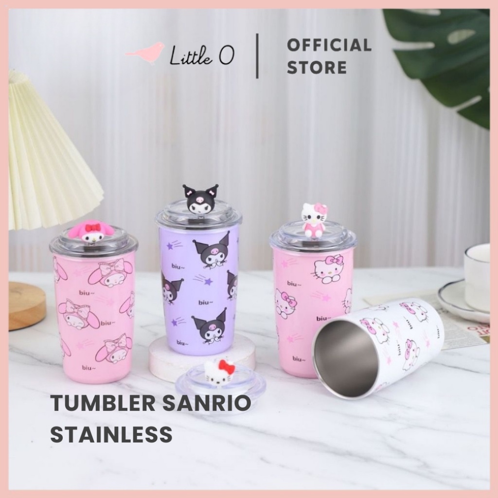 Jual LITTLE O Vacuum Cup Botol Minum Stainless Steel Sanrio 450ML Botol Minum Anak Karakter ...