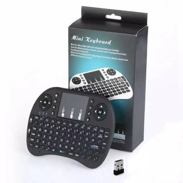 Jual Mini Keyboard Wireless Mini Keyboard Touchpad Wireless Keyboard I8 ...
