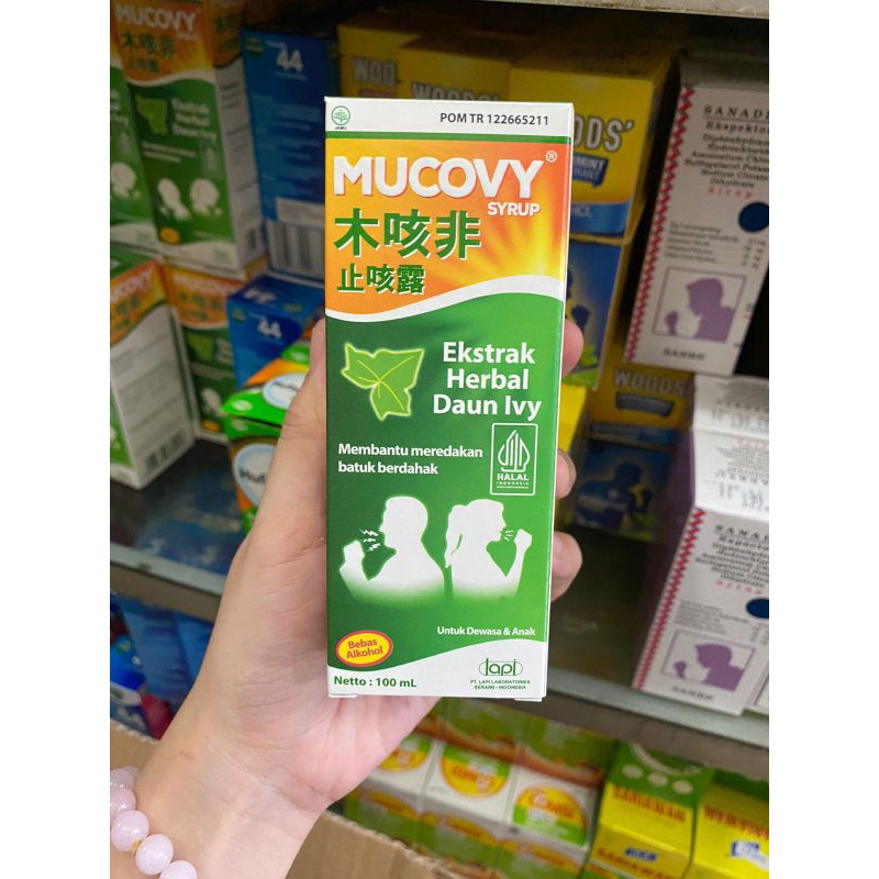 Jual Mucovy Syrup meredakan batuk berdahak 100 ml | Shopee Indonesia