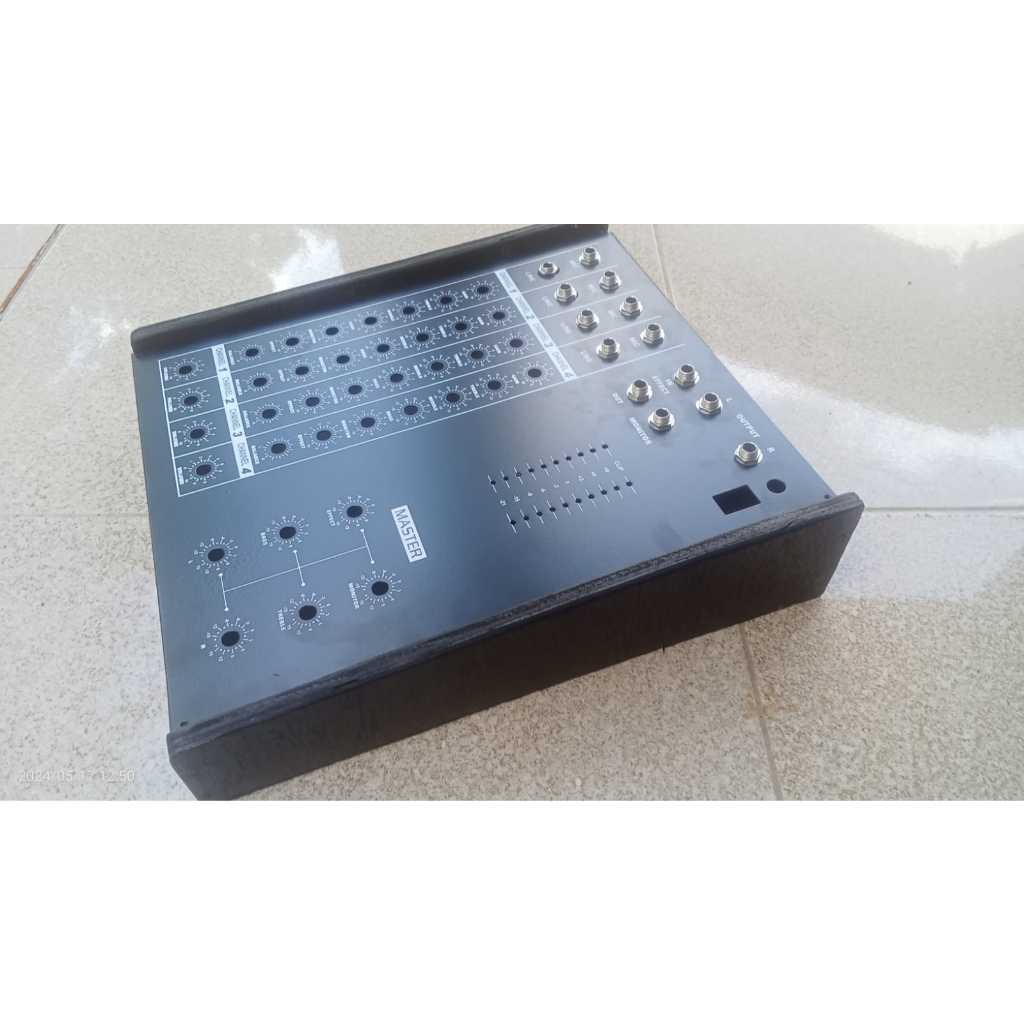 Jual Box Mixer 4 Chanel Panel lengkap Soket Input Tanpa Lubang USB ...