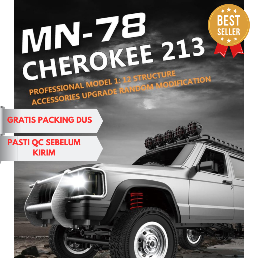 Jual RC Jeep Cherokee 213 MN 78 MN78 RTR 1/12 4WD Climbing Off Road ...