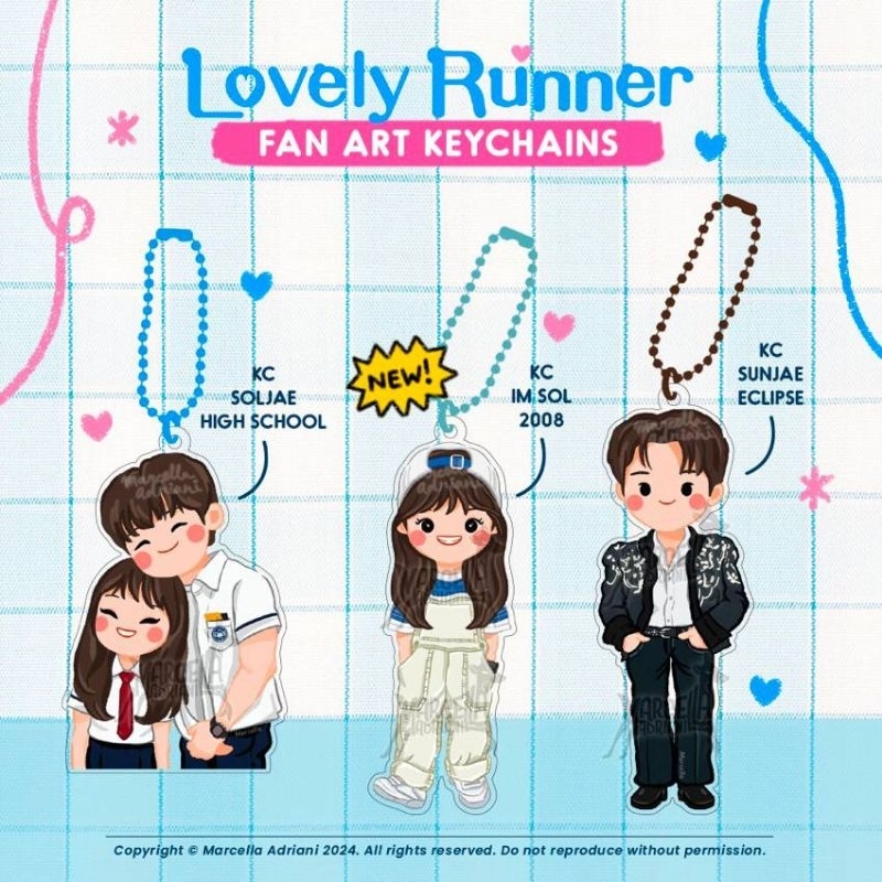 Jual (READY STOCK) Lovely Runner Kdrama Fanmerch Merch Keychain Ganci ...