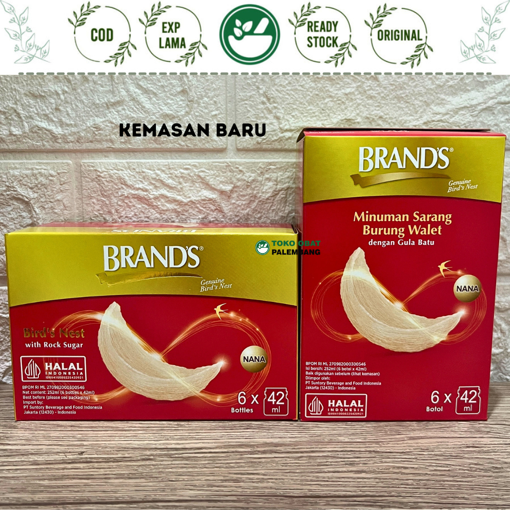 Jual 6 BOTOL BRAND BIRD NEST WITH ROCK SUGAR 42 GRAM SARANG BURUNG ...