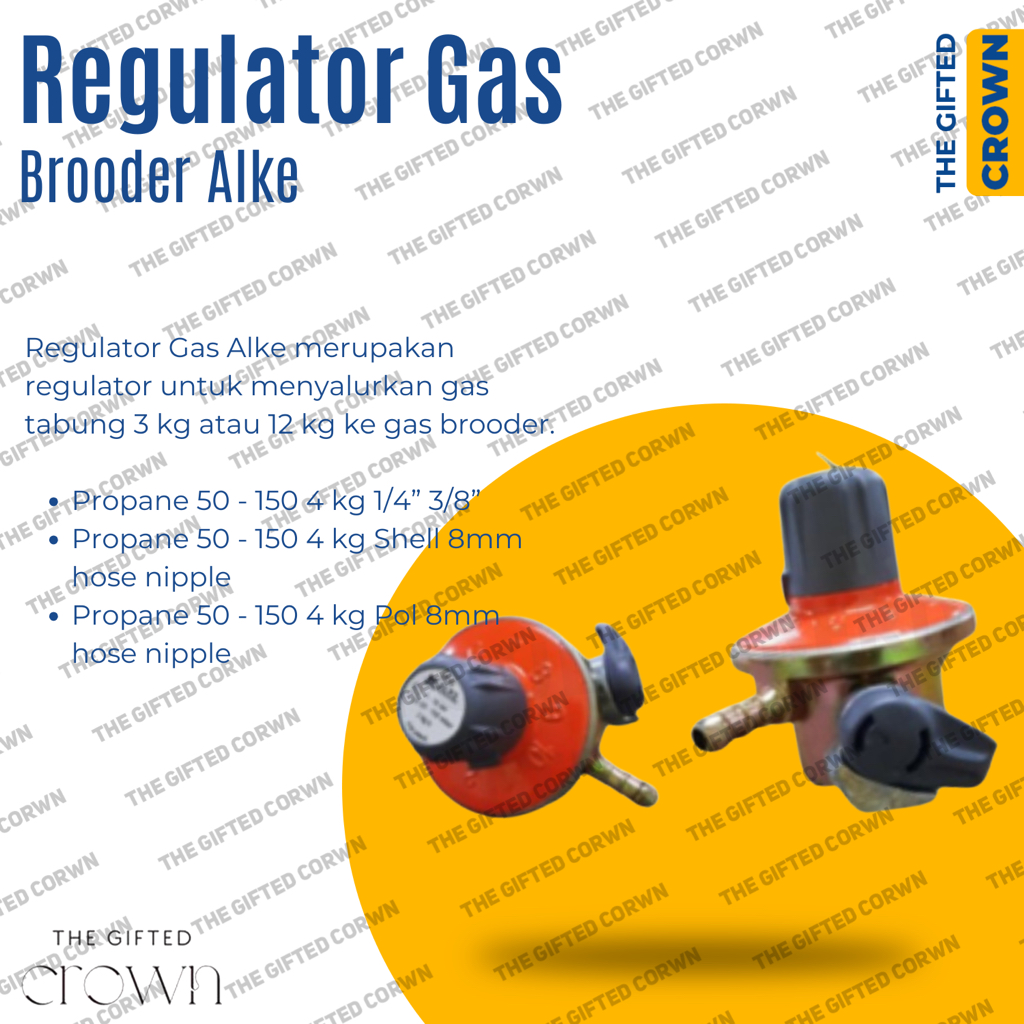 Jual REGULATOR GAS BROODER/REGULATOR PEMANAS TABUNG 3 dan 12 KG/HIGH ...