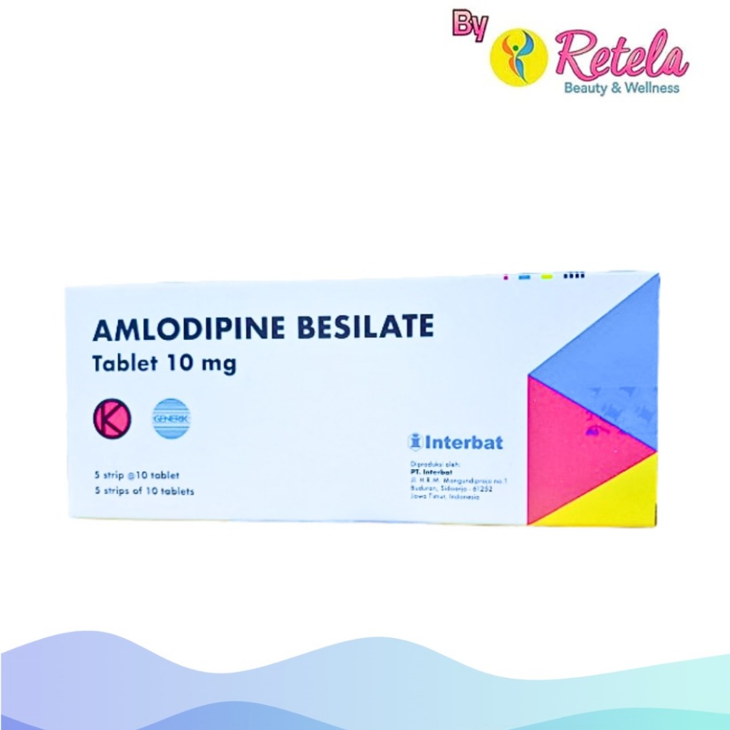 Jual Amlodipine Besilate Interbat 10 Mg Box 50 Tablet Amlodipin ...
