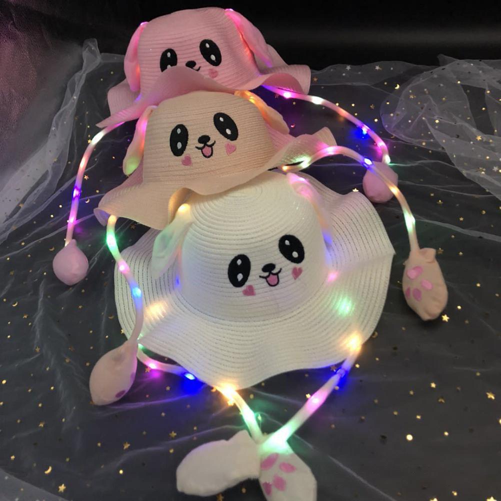 Jual Topi Boneka Lampu Music LED Cantik Karakter Bunny Hat Rabbit Hat ...